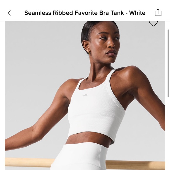 ALO Yoga | Tops | Alo Seamless Ribbed Bra Tank | Poshmark